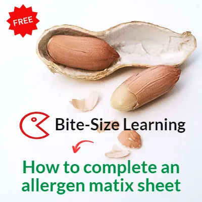 How to complete an Allergen Matrix Form - Neo Training Hub